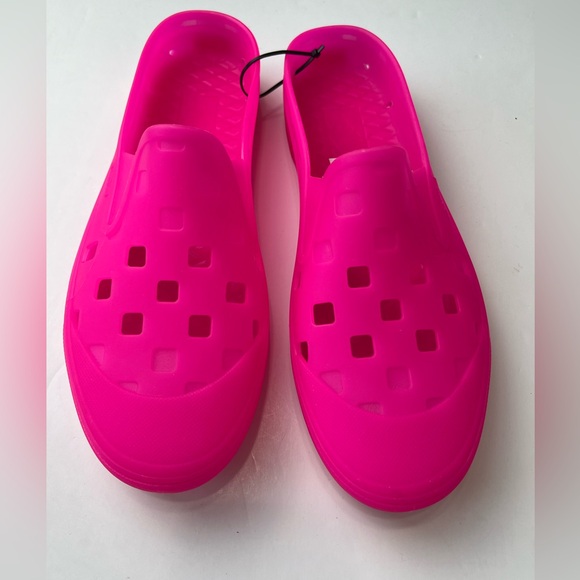 Vans | Shoes | Nwt Unisex Vans Neon Pink Slipon Rubber Mule Shoes ...